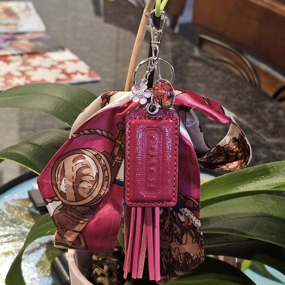 Coach | Bags | Coach Bag Charm With Twilly And Charms Added | Poshmark